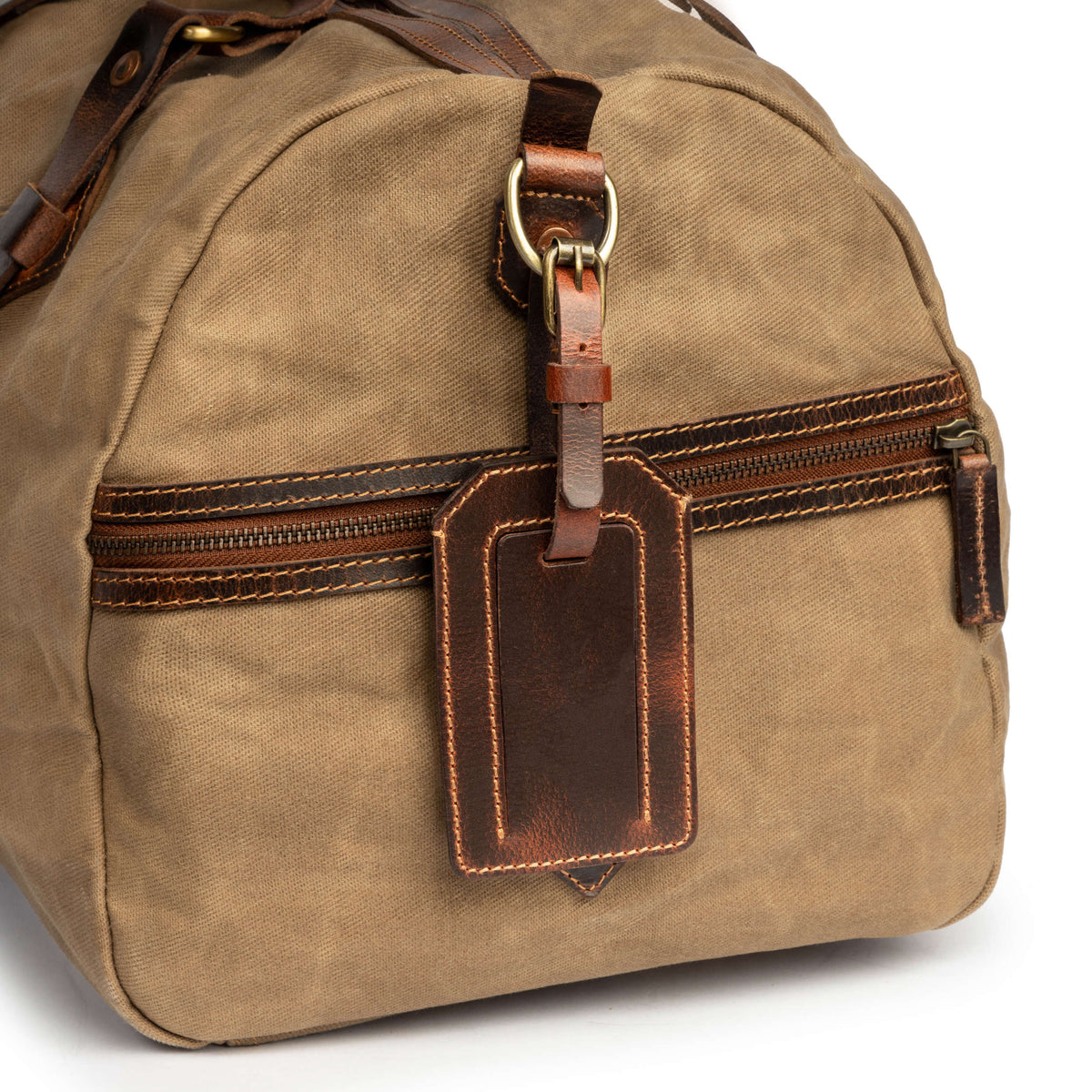 Handcrafted Leather Luggage Tag - Luca - Rust Brown – DRAKENSBERG